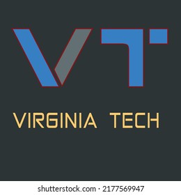 Virginia Tech Logo Eps File Stock Vector (Royalty Free) 2177569947 ...