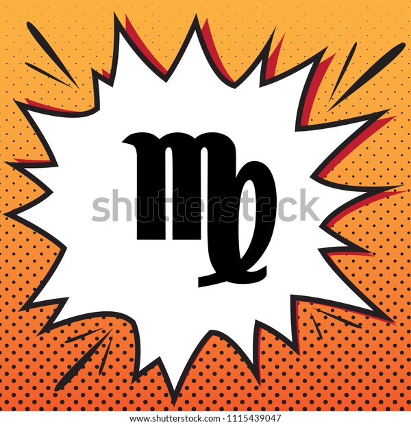 Virgo Sign Illustration Vector Comics Style Stock Vector (Royalty Free ...