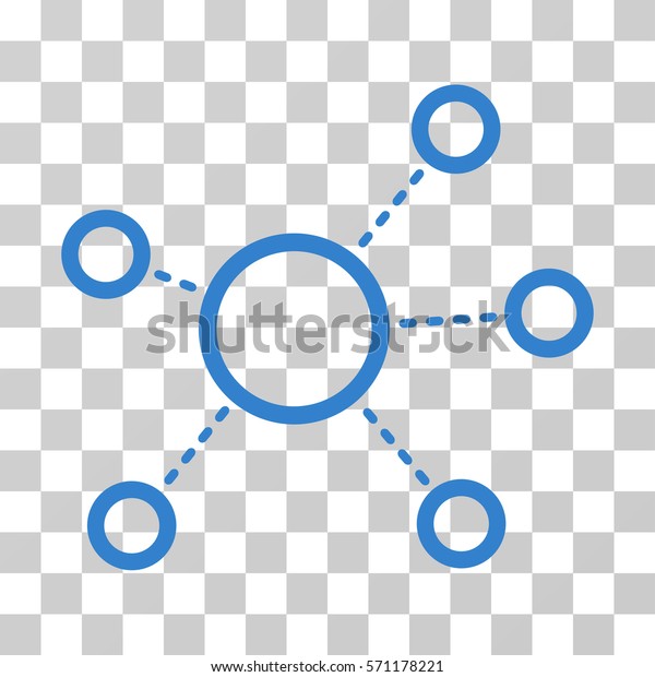 Virtual Connections Icon Vector Illustration Style Stock Vector ...