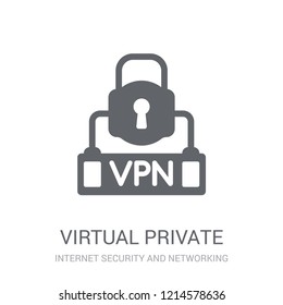 Virtual Private Network Icon Trendy Virtual Stock Vector (Royalty Free ...