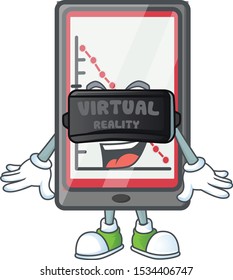 Virtual Reality Down Chart Vertical Tablet Stock Vector (Royalty Free ...