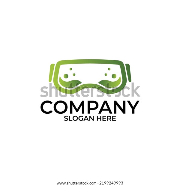 Virtual Reality Lab Logo Concept Lab Stock Vector (Royalty Free ...