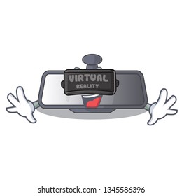 Virtual Reality Rear View Mirror Cartoon Stock Vector (Royalty Free ...