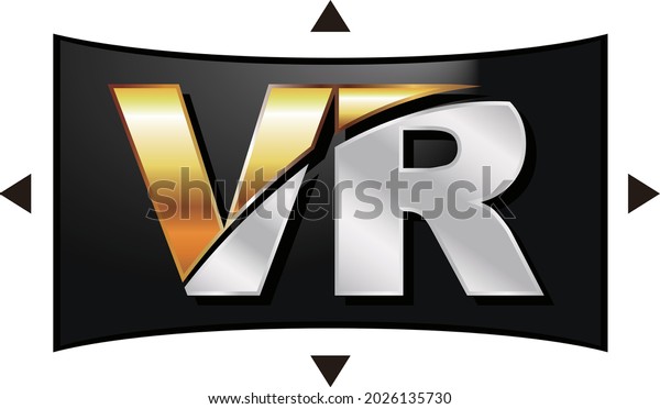 Virtual Reality Vr 360 Icons Symbols Stock Vector (Royalty Free ...