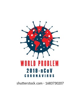 Virus Cell World Map Symbol Stock Vector (Royalty Free) 1683730207 ...