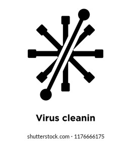 Virus Cleanin Icon Vector Isolated On Stock Vector (Royalty Free ...