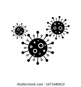 Virus Disease Icon Pathogenic Illness Symbol Stock Vector (Royalty Free ...