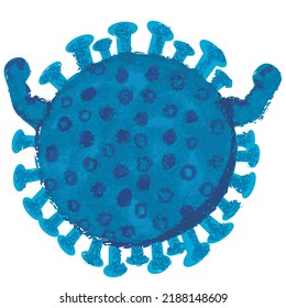 Virus Drawing Arms Rised Stock Vector (Royalty Free) 2188148609 ...