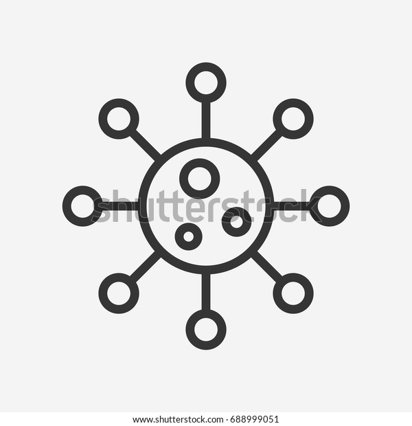 Virus Icon Illustration Isolated Vector Sign Stock Vector (Royalty Free ...