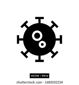 Virus Icon Logo Illustration Vector Simple Stock Vector (Royalty Free ...
