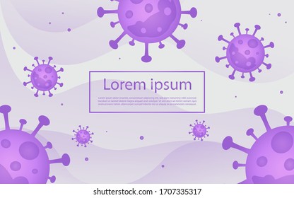 Virus Infection Bacteria Flu Background Stock Vector (Royalty Free ...