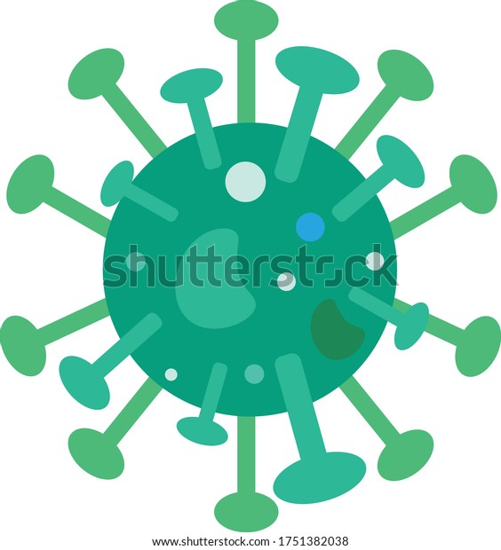 Virus Infection Vector Illustration Virus Flu Stock Vector (Royalty ...
