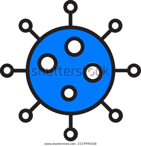 Virus Isolated Vector Illustration Which Can Stock Vector (Royalty Free ...