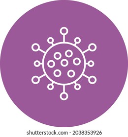 Virus Line Inverted Vector Line Icon Stock Vector (Royalty Free ...