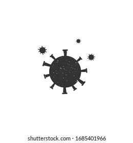 Virus Logo Vector Retro Vintage Style Stock Vector (Royalty Free ...