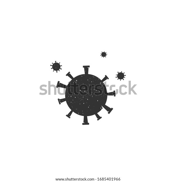 Virus Logo Vector Retro Vintage Style Stock Vector (Royalty Free ...