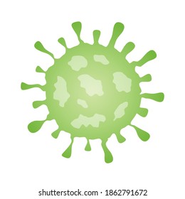 Virus Shape Icon Virion Vector Illustration Stock Vector (Royalty Free ...