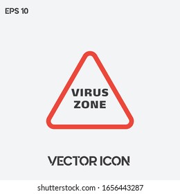 Virus Zone Vector Icon Illustration Uiux Stock Vector (Royalty Free ...