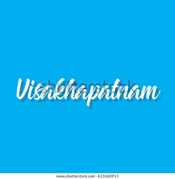 Visakhapatnam Text Design Vector Calligraphy Typography Stock Vector ...