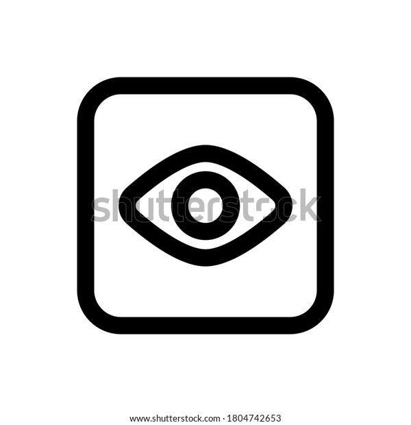 Visible User Interface Icon Outline Vector Stock Vector (Royalty Free ...