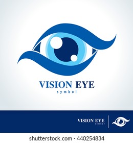 Vision Eye Symbol Icon Vector Illustration Stock Vector (Royalty Free ...