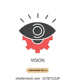 Vision Icons Symbol Vector Elements Infographic Stock Vector (Royalty ...