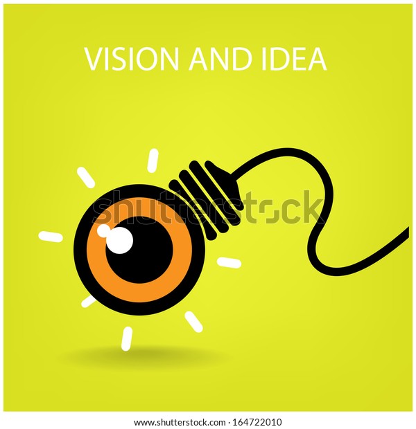 Vision Ideas Signeye Iconlight Bulb Symbol Stock Vector (Royalty Free ...