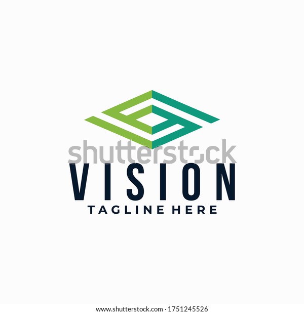 Vision Logo Icon Vector Isolated Stock Vector (Royalty Free) 1751245526 ...