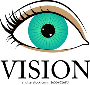 Vision Logo Vector Isolated On White Stock Vector (Royalty Free ...