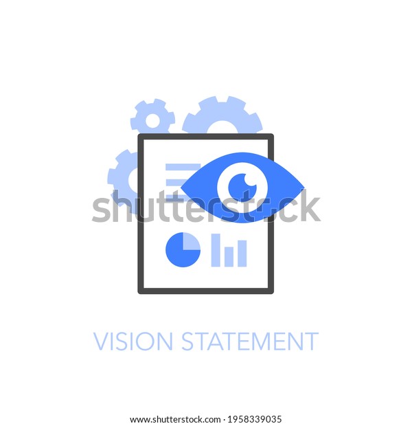 Vision Statement Symbol Document Eye Easy Stock Vector (Royalty Free ...