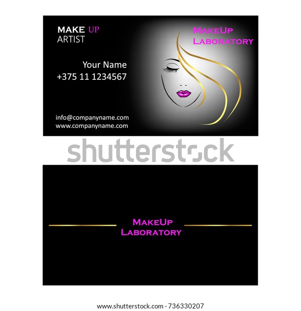 Visiting card for makeup artist