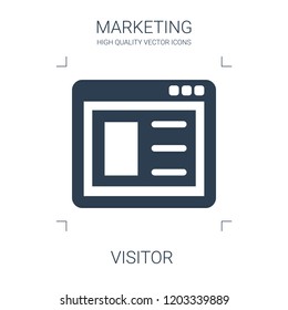 Visitor Icon High Quality Filled Visitor Stock Vector (Royalty Free ...