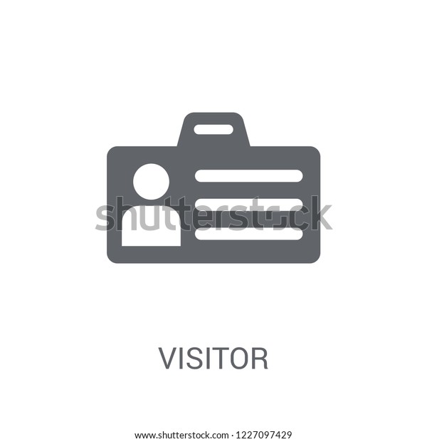 Visitor Icon Trendy Visitor Logo Concept Stock Vector (Royalty Free ...