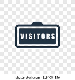 Visitors Icon Vector Isolated On White Stock Vector (Royalty Free ...