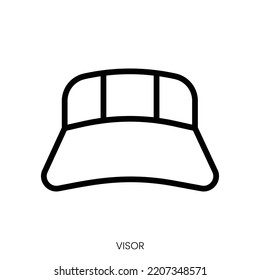 Visor Icon Line Art Style Design Stock Vector (Royalty Free) 2207348571 ...