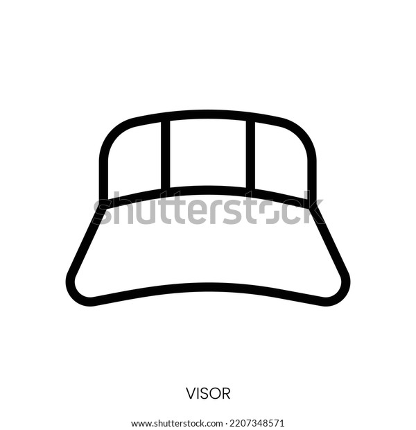 Visor Icon Line Art Style Design Stock Vector (Royalty Free) 2207348571 ...