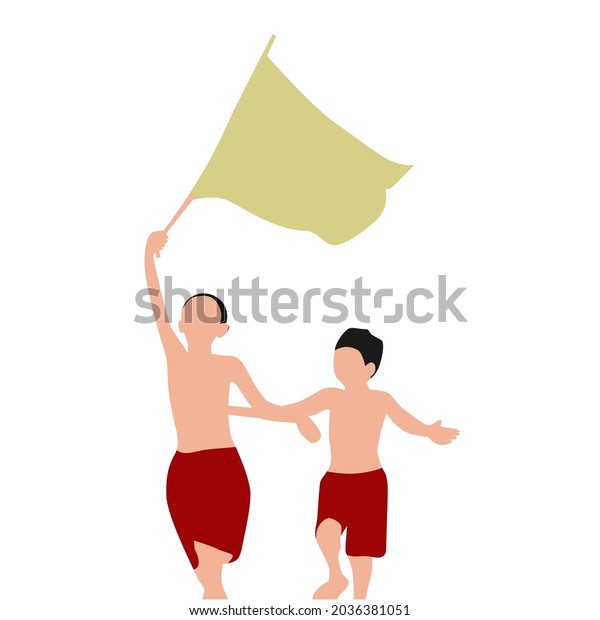 3,301 Child Running Flag Images, Stock Photos & Vectors | Shutterstock