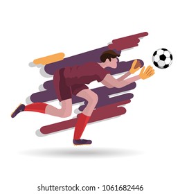 Visual Drawing Man Playing Sport Soccer Stock Vector (Royalty Free ...