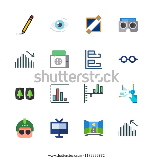Visual Icon Set Vector Set About Stock Vector (Royalty Free) 1193553982 ...