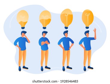 Visual Ideas About Ideas Men Showed Stock Vector (Royalty Free ...