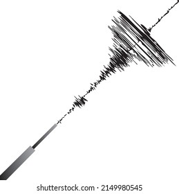 Visual Part Seismograph Richter Scale Stock Vector (Royalty Free ...