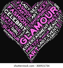 Visual Representation Theme Glamour Word Tag Stock Vector (Royalty Free ...