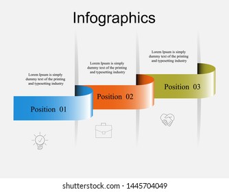 Visualization Business Data Infographics Scheme Process Stock Vector ...