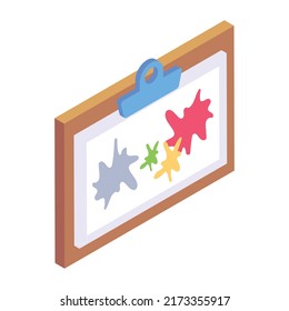 Visually Appealing Isometric Icon Painting Frame Stock Vector (Royalty ...