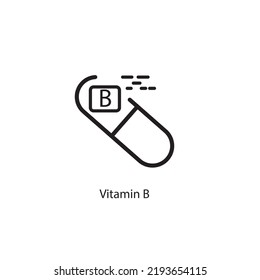 Vitamin B Icon Vector File Editable Stock Vector (Royalty Free ...