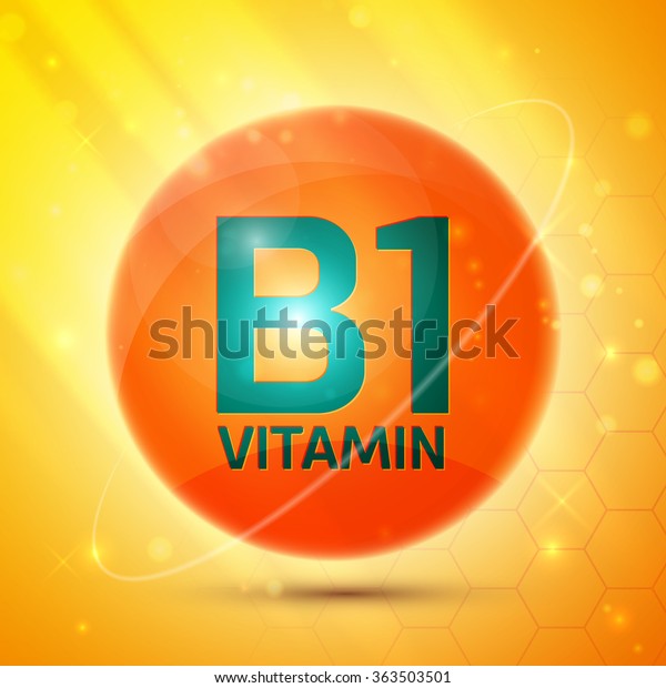 Vitamin B1 Icon Stock Vector (Royalty Free) 363503501 | Shutterstock
