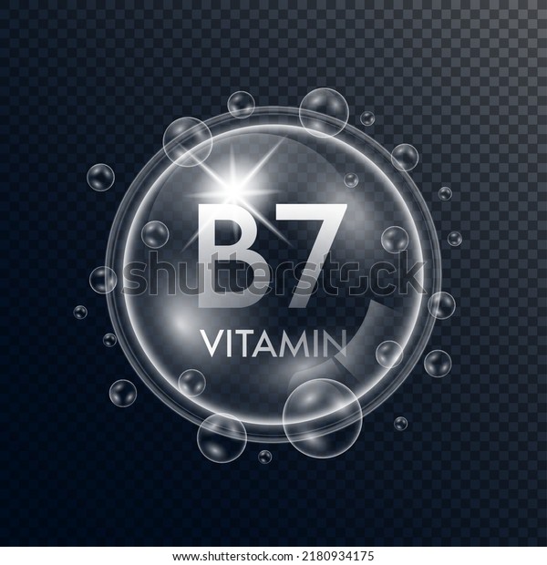 Colágeno vitamínico B7 en forma de: vector de stock (libre de regalías ...
