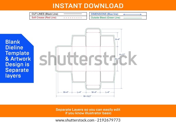 Vitamin Box Packging Design Template Stock Vector (Royalty Free ...