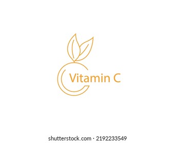 Vitamin C Icon Vector Illustration Stock Vector (Royalty Free ...