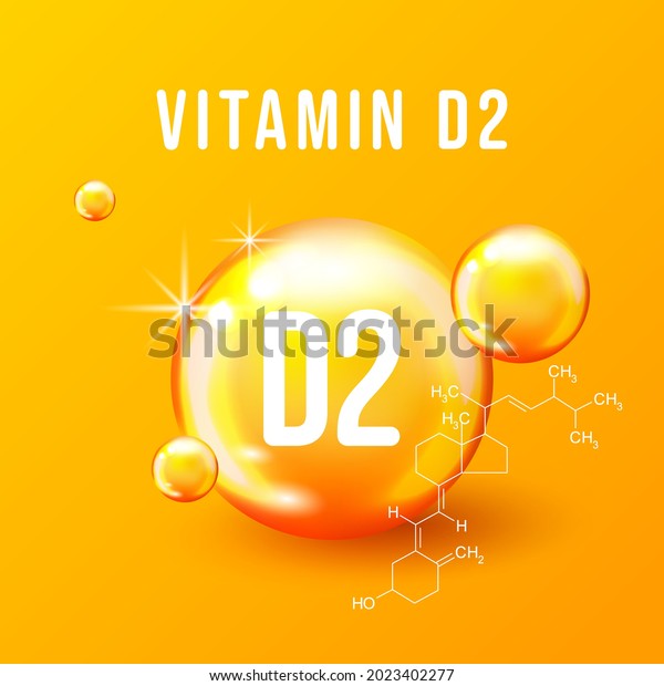 Vitamin D2 Chemical Formula Vector Illustration Stock Vector (Royalty ...